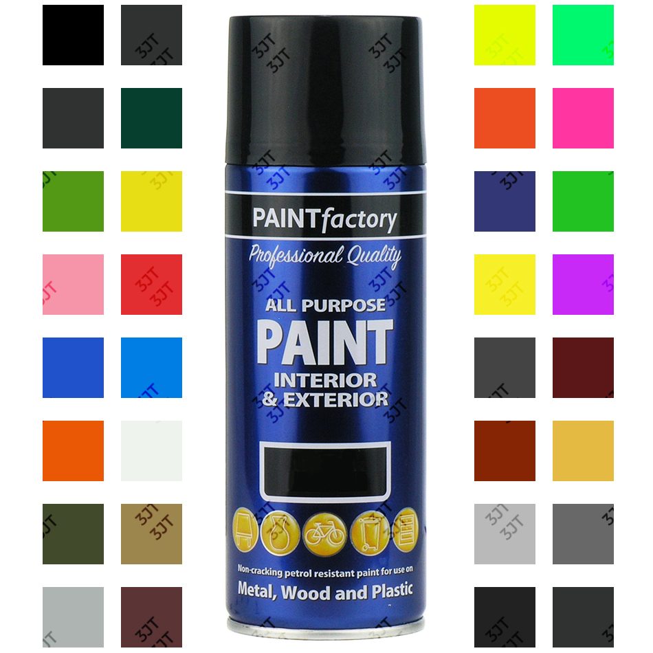 All-Purpose Aerosol Spray Paints Gloss Matt Metallic Primer Varnish ...