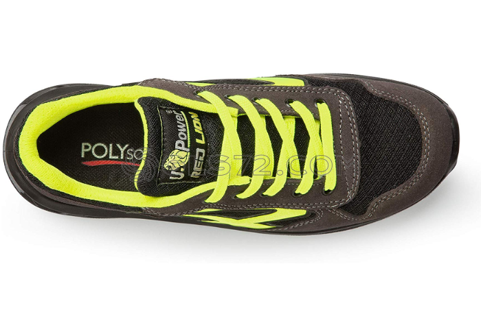 MENS LEATHER UPOWER WORK SAFETY SHOES TRAINERS U-POWER YELLOW S1P SRC ...