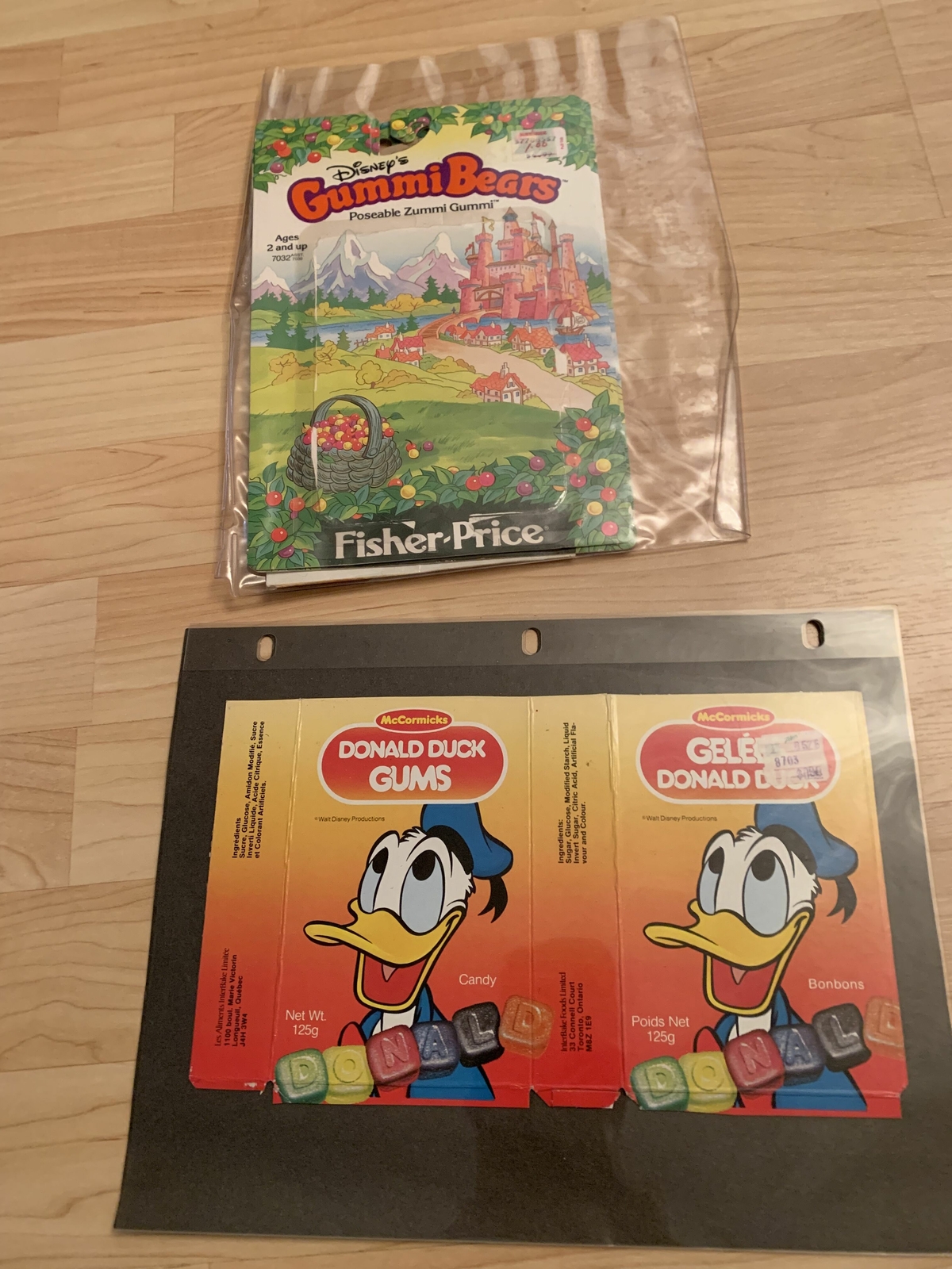 Vintage Gummy Boxes Disney’s Gummi Bears Mccormicks Donald Duck Gums ...