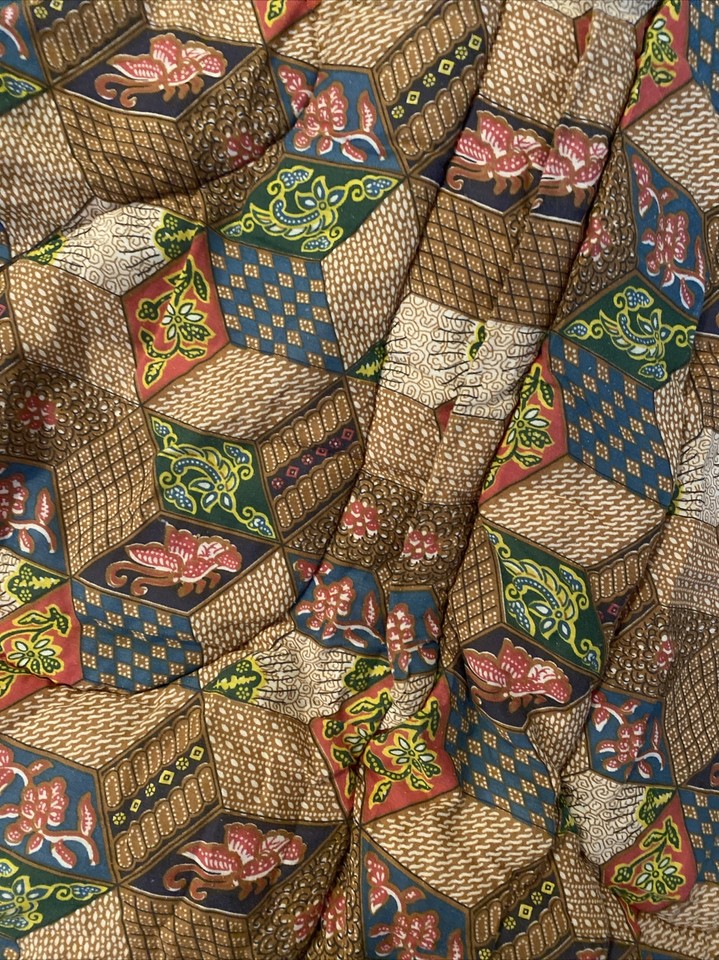 VTG Boho 70s Patchwork Wearable Sleeping Bag HIBERNATER Snuggie Zipper ...