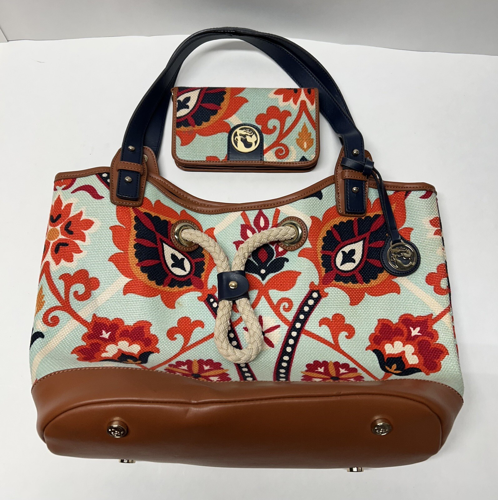 Spartina 449 DAUFUSKIE Waving Girl Leather & Linen Sh… - Gem