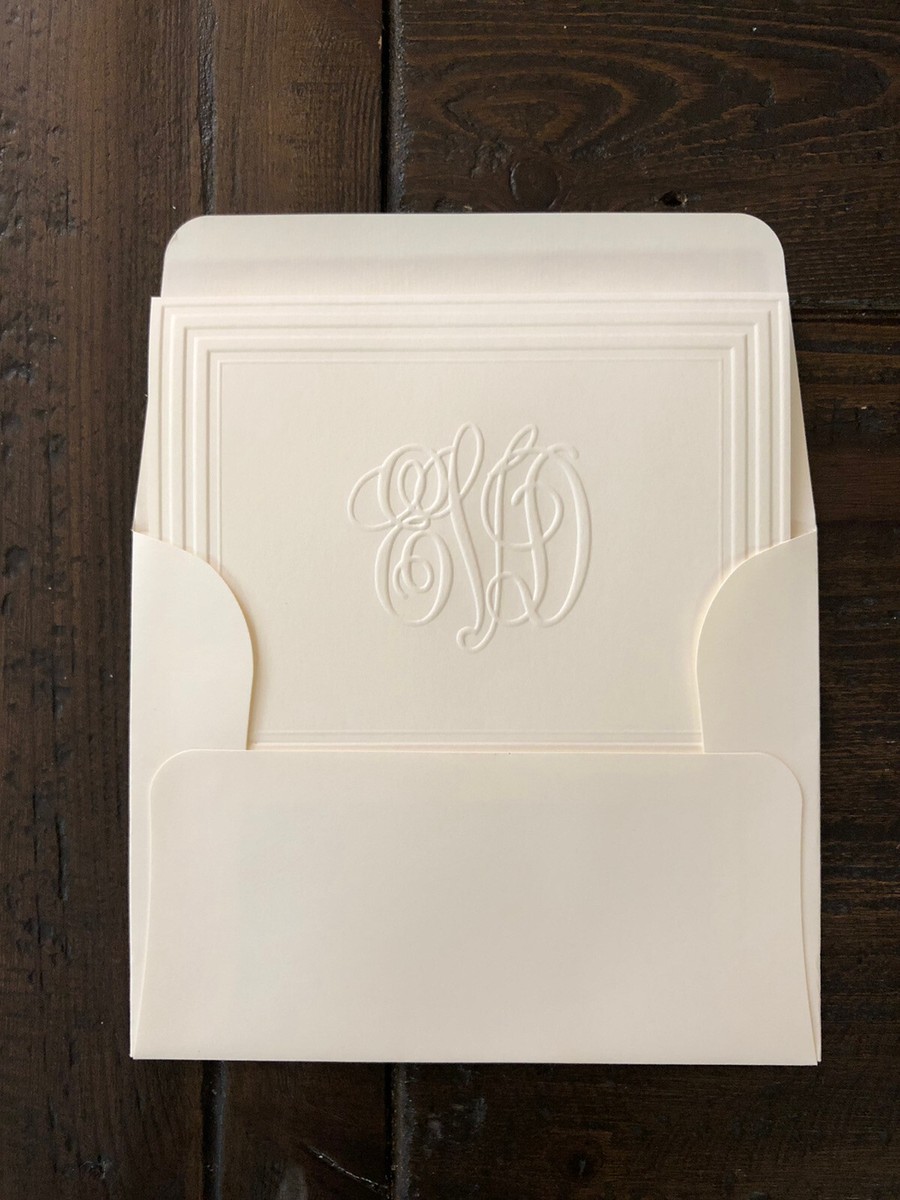 Embossed Logo Note Cards