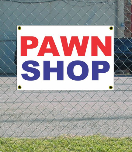 2x3 PAWN SHOP Red White & Blue Banner Sign NEW Discount Size & Price | eBay