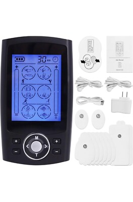 Rechargeable Powerful Tens Unit Muscle Stimulator Machine Device ...