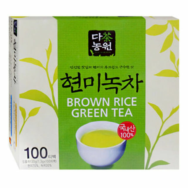 Korean Danongwon Brown Rice Green Tea 200tea Bag (100t X 2box) for sale ...