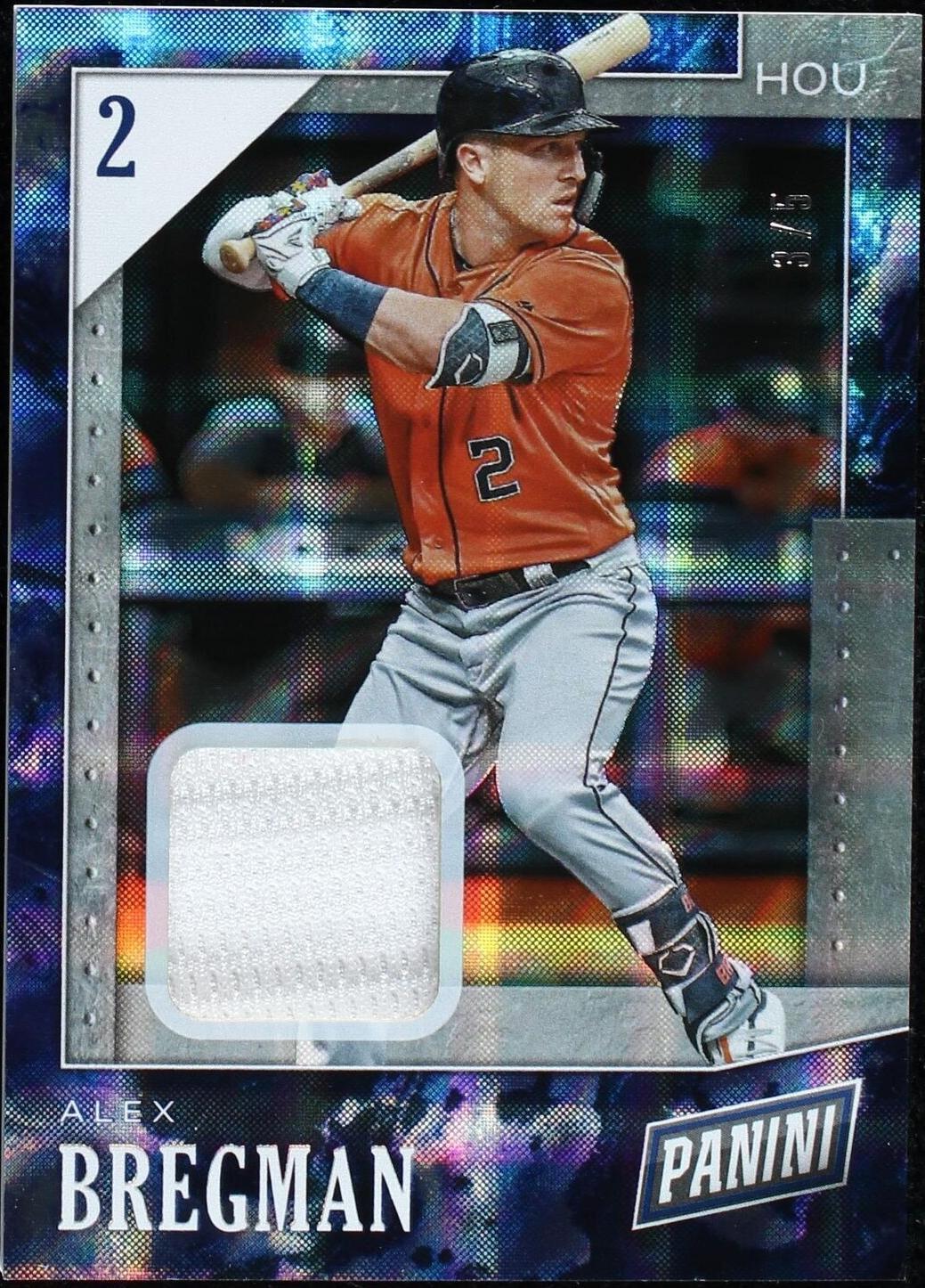 2019 Panini Black Friday - Alex Bregman #36 Relics Hyperplaid /5 (MEM ...
