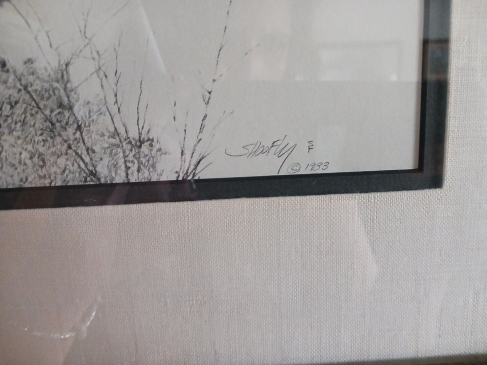 Robert"Shoofly"Shufelt Framed Titled & Signed Look'n For Shadows ...