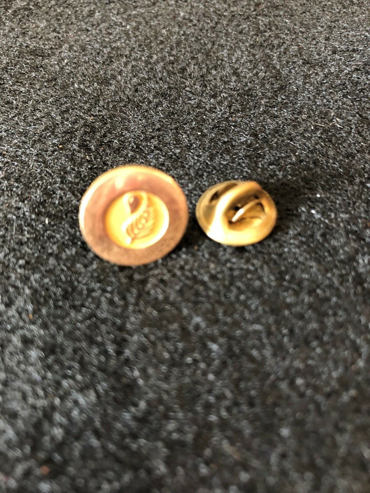 Leaf W Water Drop Lapel Pin Hat Pin Pinback 1/10 10K CTO | eBay