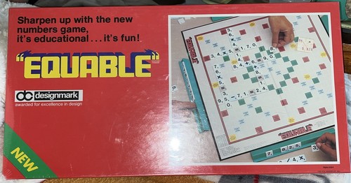 1973 Equable Board Game By DesignMark Numbers Tile Game NEW Sealed | eBay