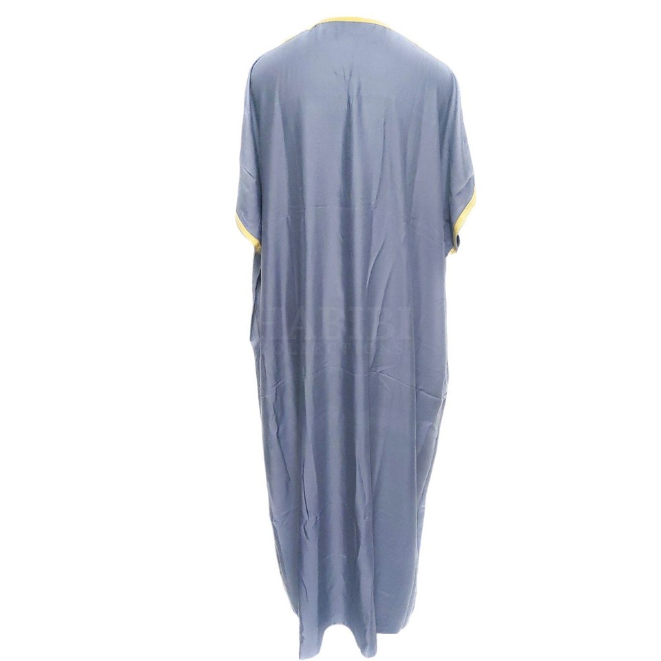 Original Moroccan Men Grey Thobe Jubba Kandora Djellaba | eBay UK