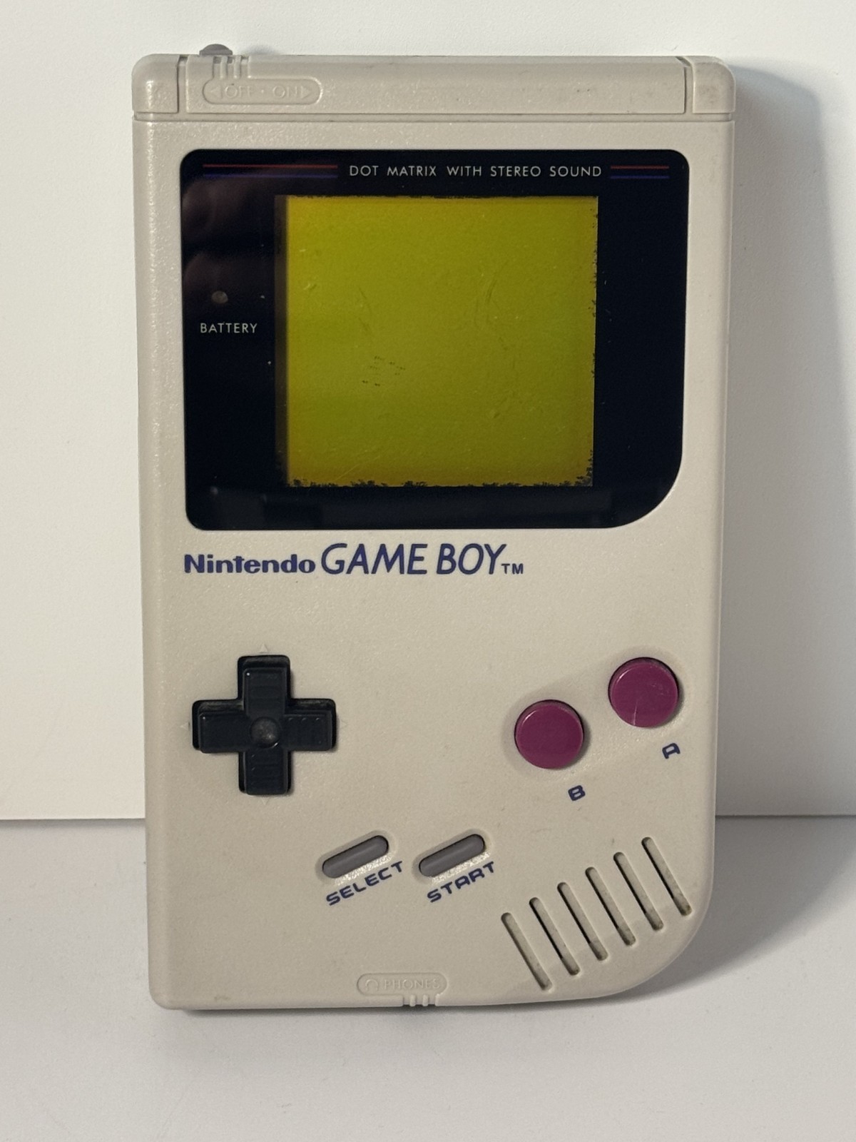 NINTENDO GAME BOY HANDHELD GRAY CONSOLE SYSTEM TESTED WORKING! DMG-01 ...