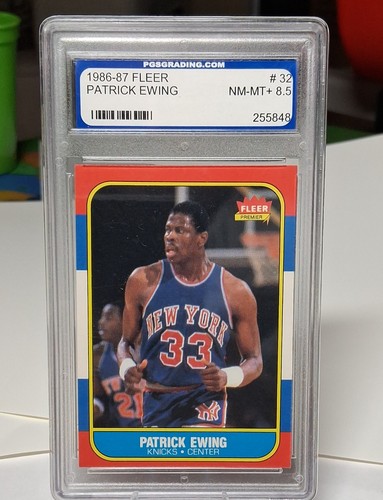 1986-87 Fleer - Patrick Ewing #32 (RC) NM-MT 8.5 | eBay