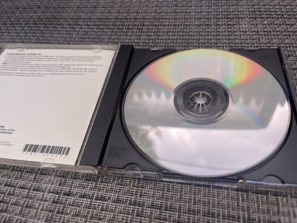 Microsoft FrontPage 98 CD-ROM w/Key Used | eBay