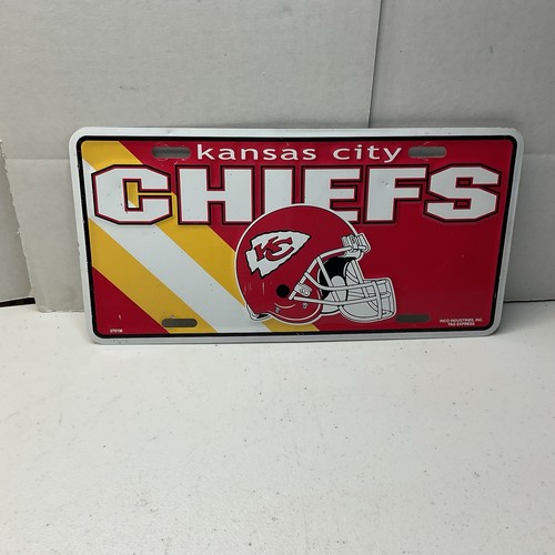 Kansas City Chiefs Metal Booster License Plate NFL Super Bowl Champions ...