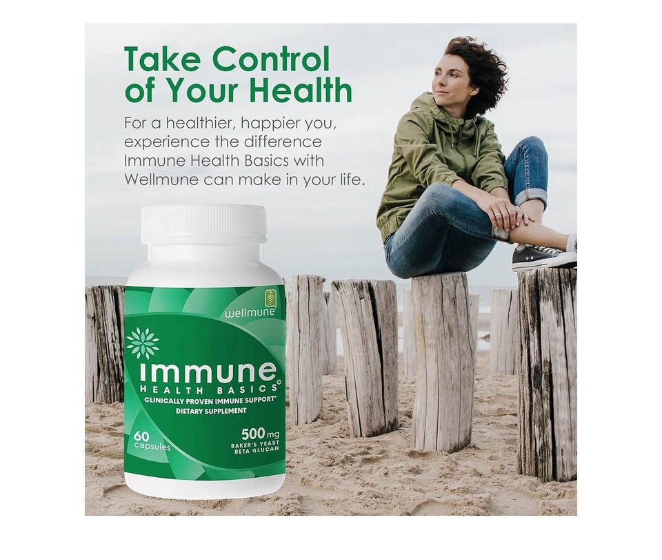 Immune Health Basics Clinically Proven Immune Support Wellmune 500mg 60 ...