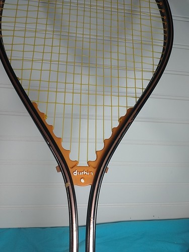 Vintage Durbin V Throat Tennis Racket 4 1/2 Grip w/ cover Psp | eBay