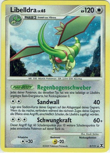 Pokemon Card Trading Rise of Rivals #5/111 Dragonfly Dragonfly Holo ...