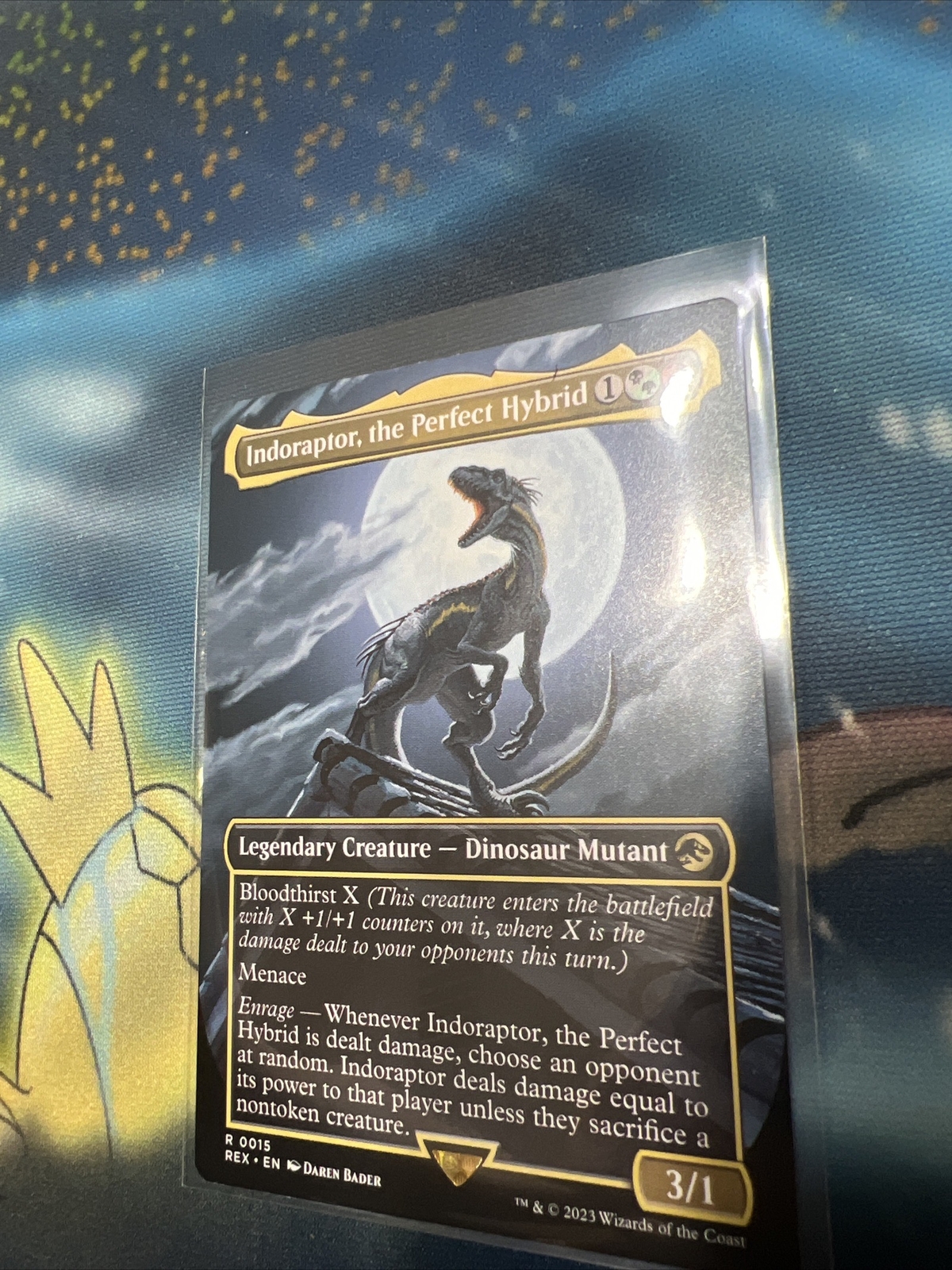 Indoraptor, the Perfect Hybrid (Borderless) Jurassic World MTG ...