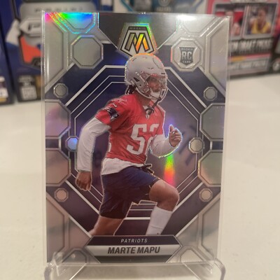 2023 PANINI MOSAIC #345 MARTE MAPU ROOKIE SILVER PRIZM PATRIOTS RC | eBay