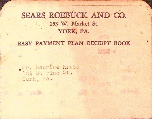 Sears Roebuck Easy Payment Plan Receipt Book 1955 | eBay