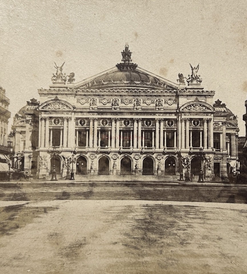 France Paris Opera Garnier c1875 Photo Stereo Vintage Albumin § D | eBay