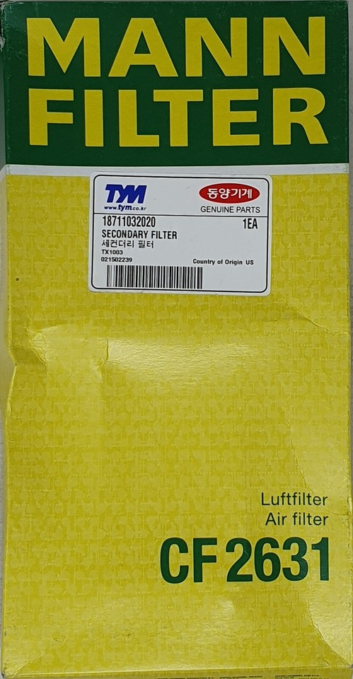 Mann Filter CF2631 Secondary Air Filter | eBay