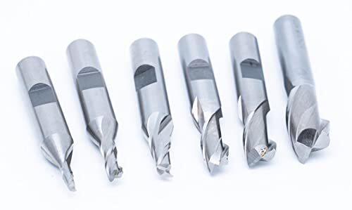 Single End 2 Flute End Mill 6pcs Set With 3/8" Shank Plastic Sta | eBay
