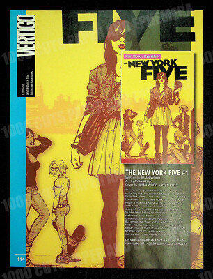 The New York Five DC Vertigo Comics 2010 Trade Print Magazine Ad Poster ...