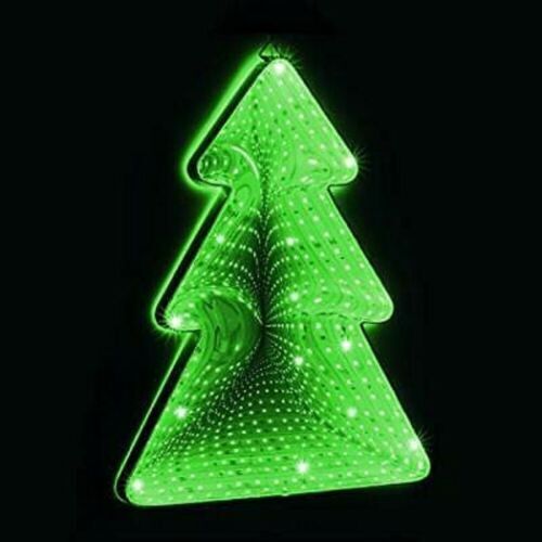 SUPER BRIGHT 35cm LED Double Sided Tree Infinity Mirror Xmas Home Light ...