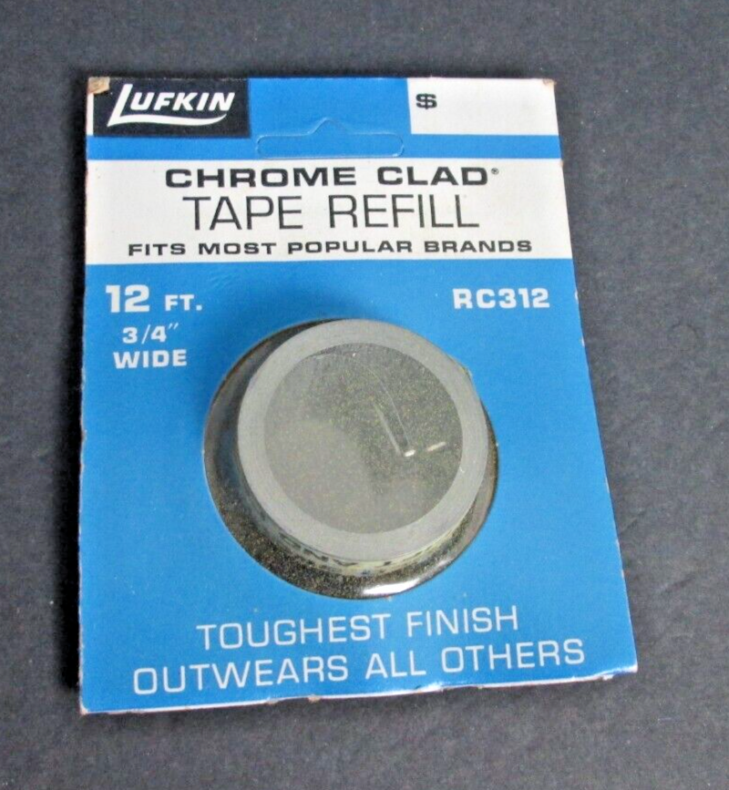 Lufkin 12ft x 3/4" Chrome Clad Tape Refill RC312 USA Made | eBay