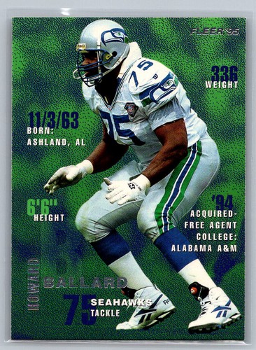 # 359 Howard Ballard Seattle Seahawks 1995 Fleer | eBay