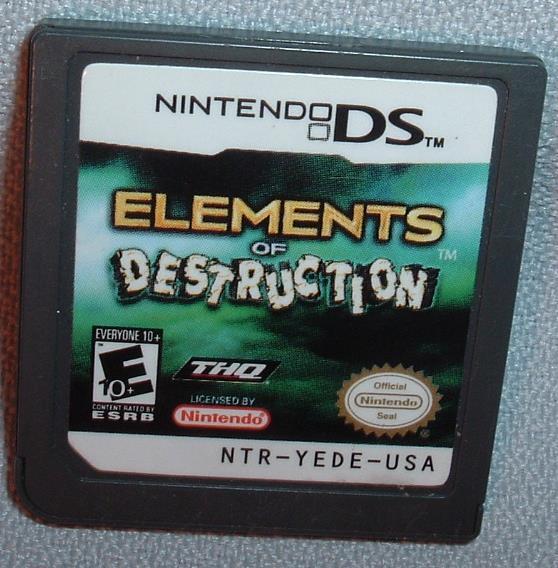 GAME NINTENDO DS Elements of Destruction DSi NDS lite dsi i xl dsixl ...