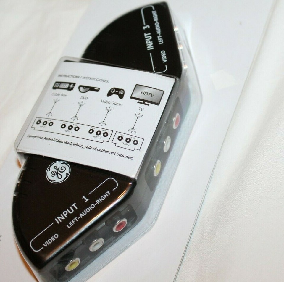 General Electric Black 3-Device Audio/Video Switch | eBay