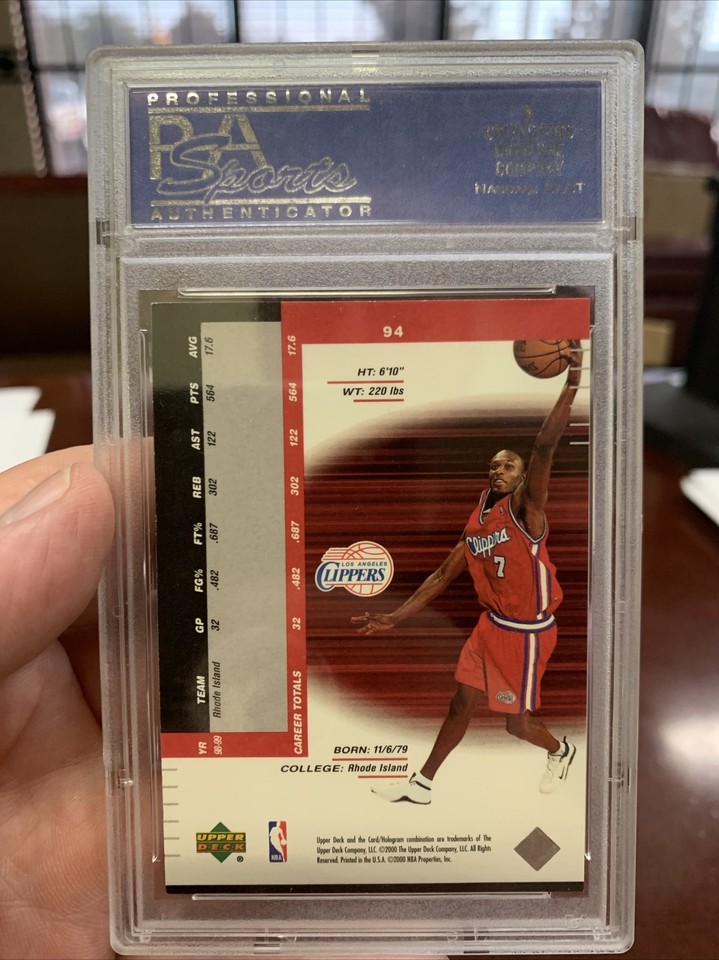 1999-00 Upper Deck Black Diamond Debut Lamar Odom #94 Rookie Card PSA 8 ...