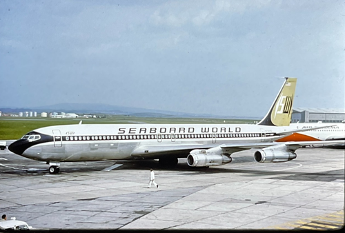 Boeing 707 - 35 mm Colour Slide -Seaboard World Airlines- N7332S - See ...