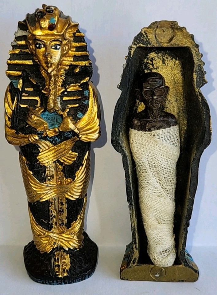 Egyptian Mummy Sarcophagus 5" Tall All Offers Considered | eBay