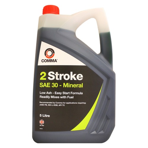Comma 2 Stroke Mineral 2T Low Ash Motorcycle Engine Oil - 5 Litres 5L ...