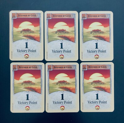 Catan Expansion Cities & Knights | Defender of Catan VP Card x6 | Game ...
