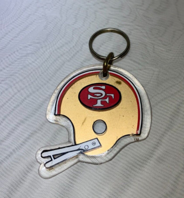 San Francisco 49ers Keychain Helmet Logo NFL Football VTG Key Ring ...