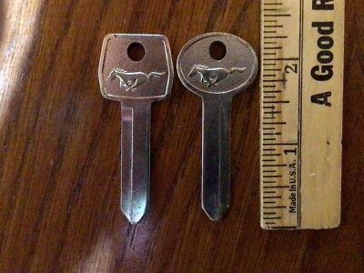 Vintage Ford Mustang Blank Key Set Pony Small Hole | eBay