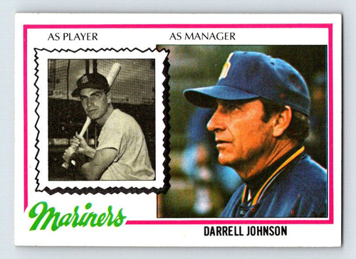 DARRELL JOHNSON Seattle Mariners 1978 Topps Baseball Card B185 | eBay