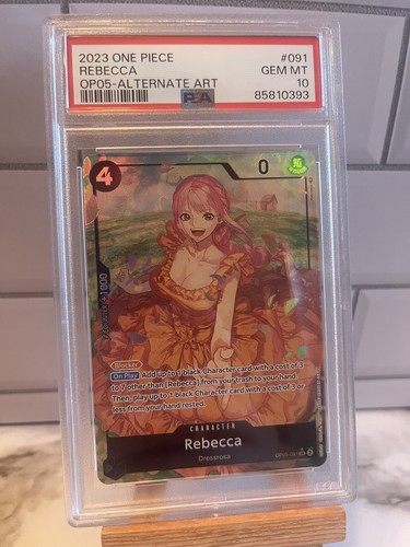 PSA 10 Rebecca Alt Art OP05-091 SR Awakening of the New Era One Piece ...