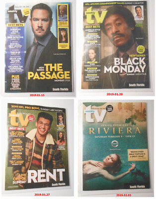 TV Weekly magazine issues from 2019. Rare and nice covers of current TV ...