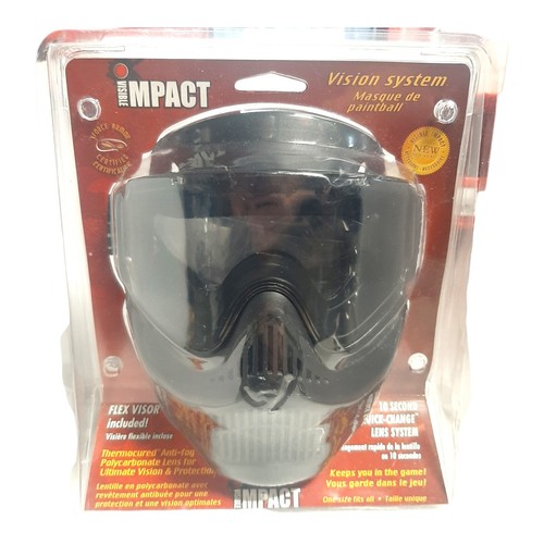 ONE Visible Impact Paintball Mask Black Paint Ball Marker Paintmarker ...