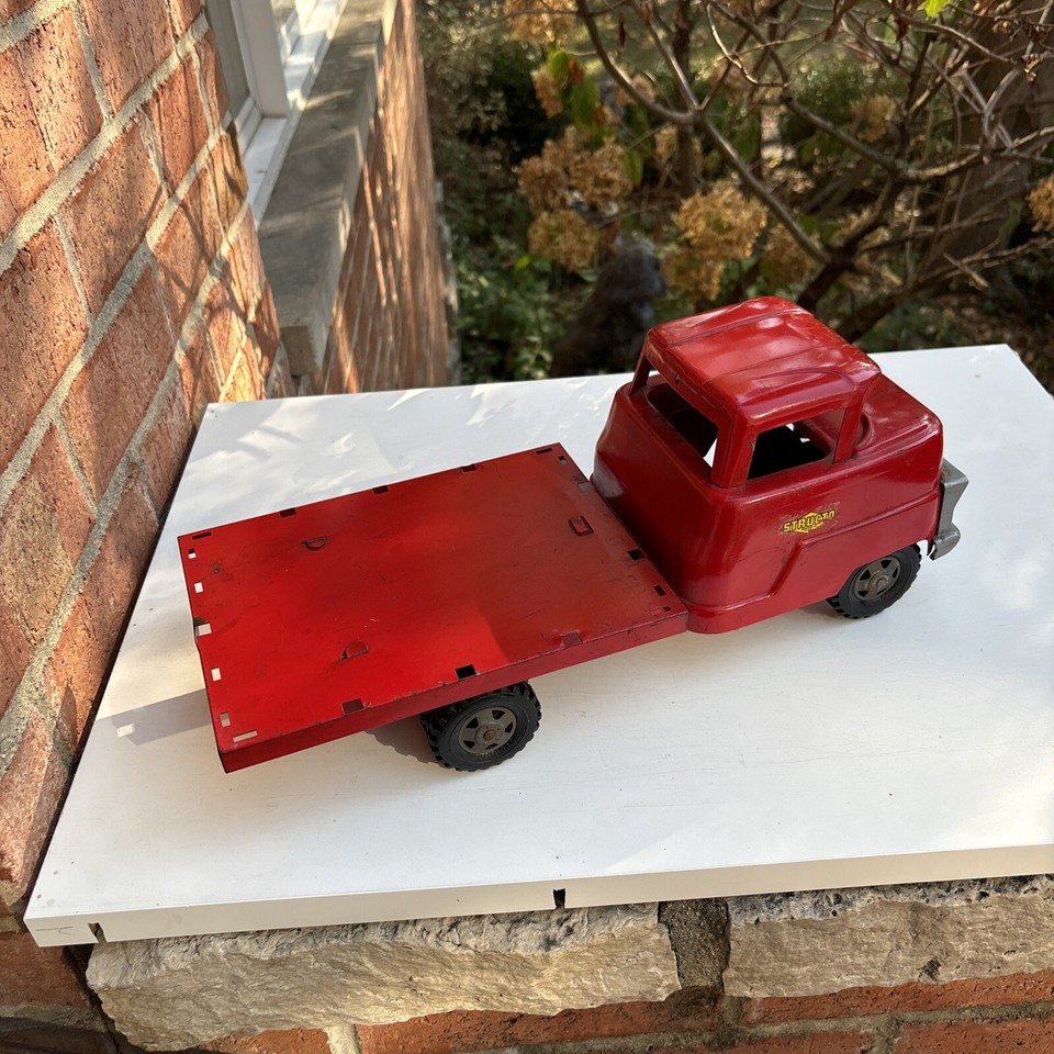 VINTAGE 1950/60'S PRESSED STEEL STRUCTO LIVESTOCK STAKE Ford TRUCK ...