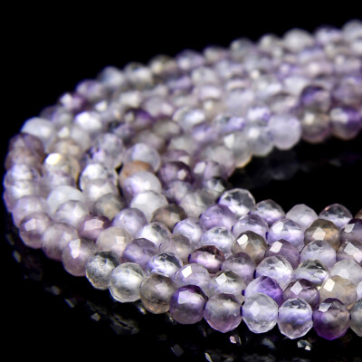 Natural Amethyst Gemstone Grd A Micro Faceted Round 2MM 3MM Beads 15 ...