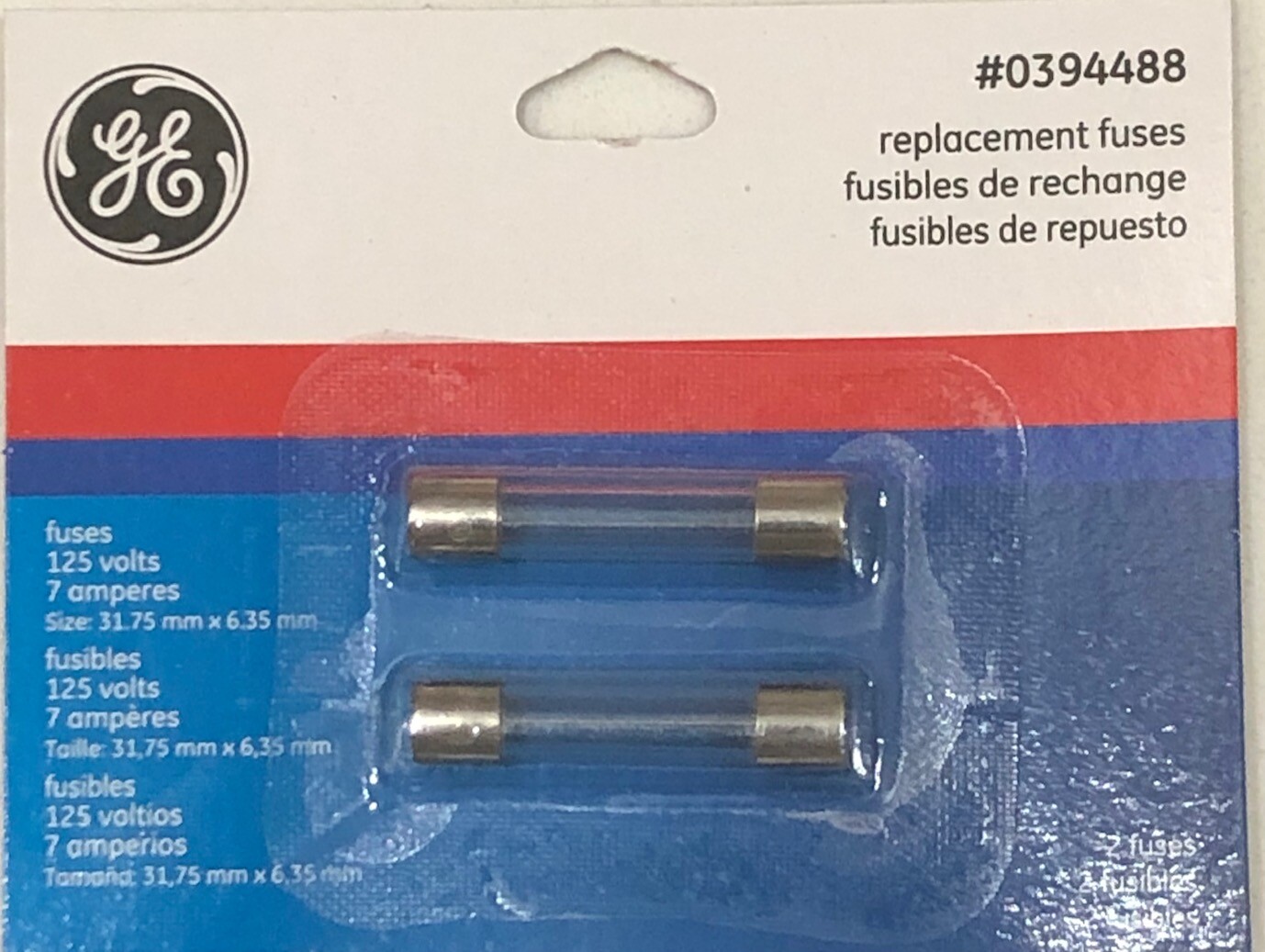 GE 2 Replacement Fuses 125 Volts, 7 Amperes 31.75 mm x 6.35 mm | eBay