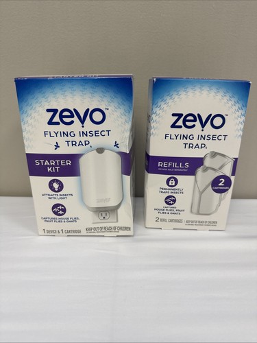 Zevo Flying Insect Trap Starter Kit And Box Of 2 Refill Cartridges | eBay