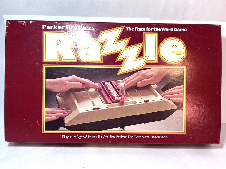 Vintage Razzle 2-Player Head-to-Head Word Race Game - Parker Brothers ...