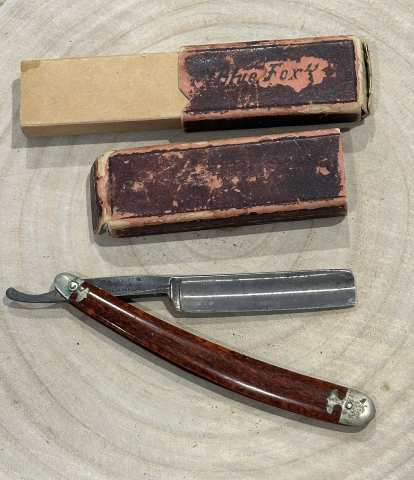 Vintage RARE Halberd F.A. Clauberg Made in Germany Straight Razor ...